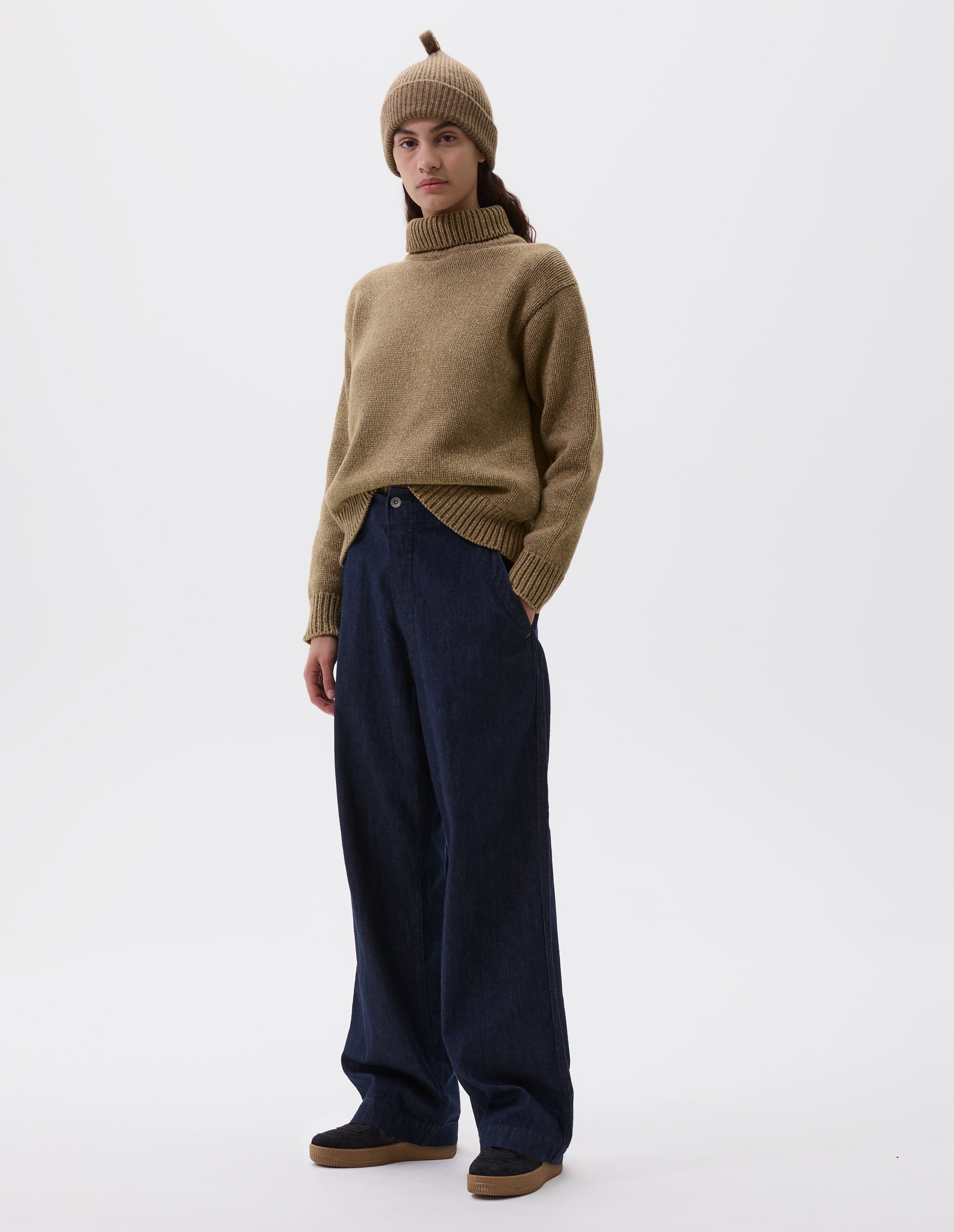 Indigo denim twill wide leg jean | MHL. by Margaret Howell