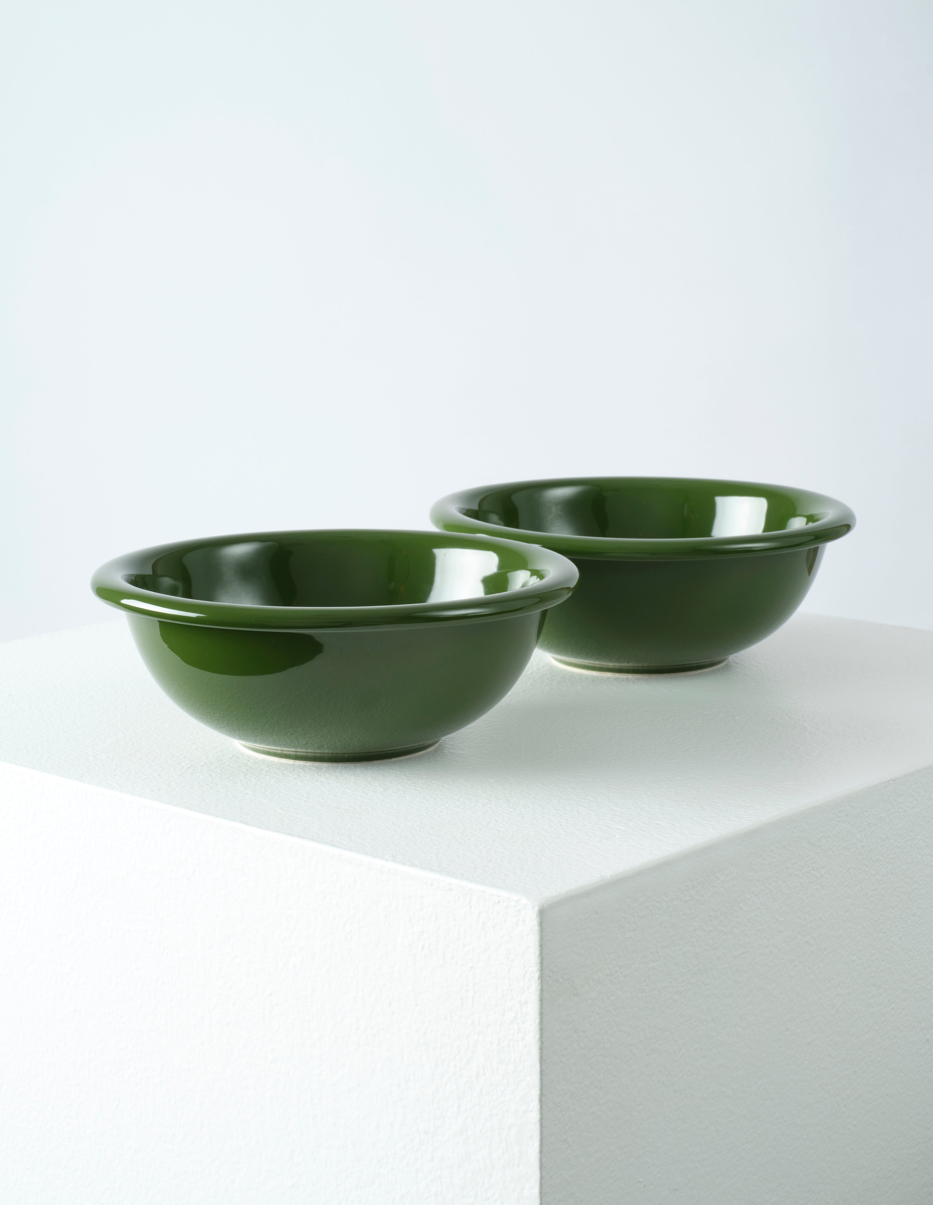 Green stoneware Bronto Bowl Set of 2 | Margaret Howell