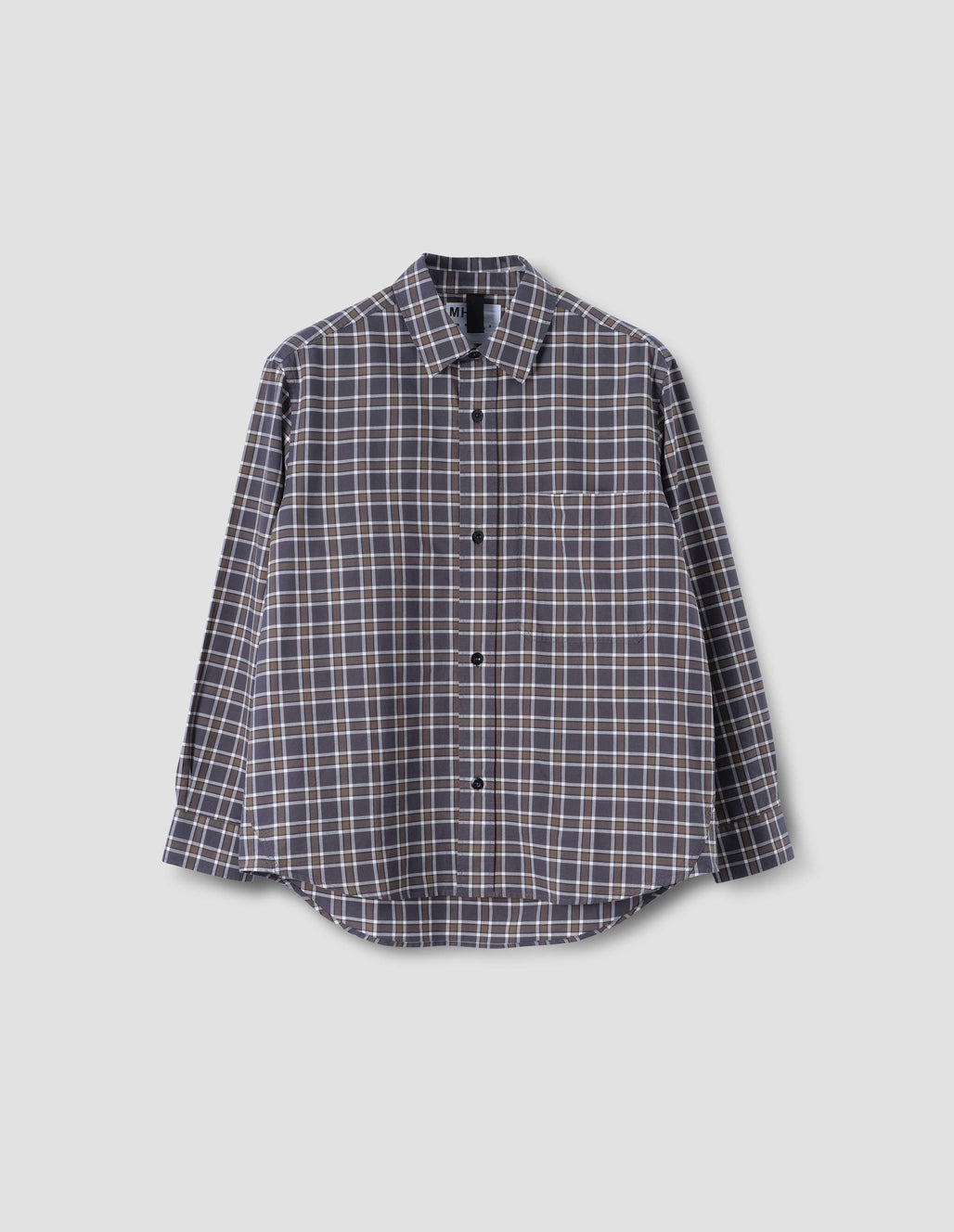 Slate and moss cotton basic shirt | MHL. by Margaret Howell