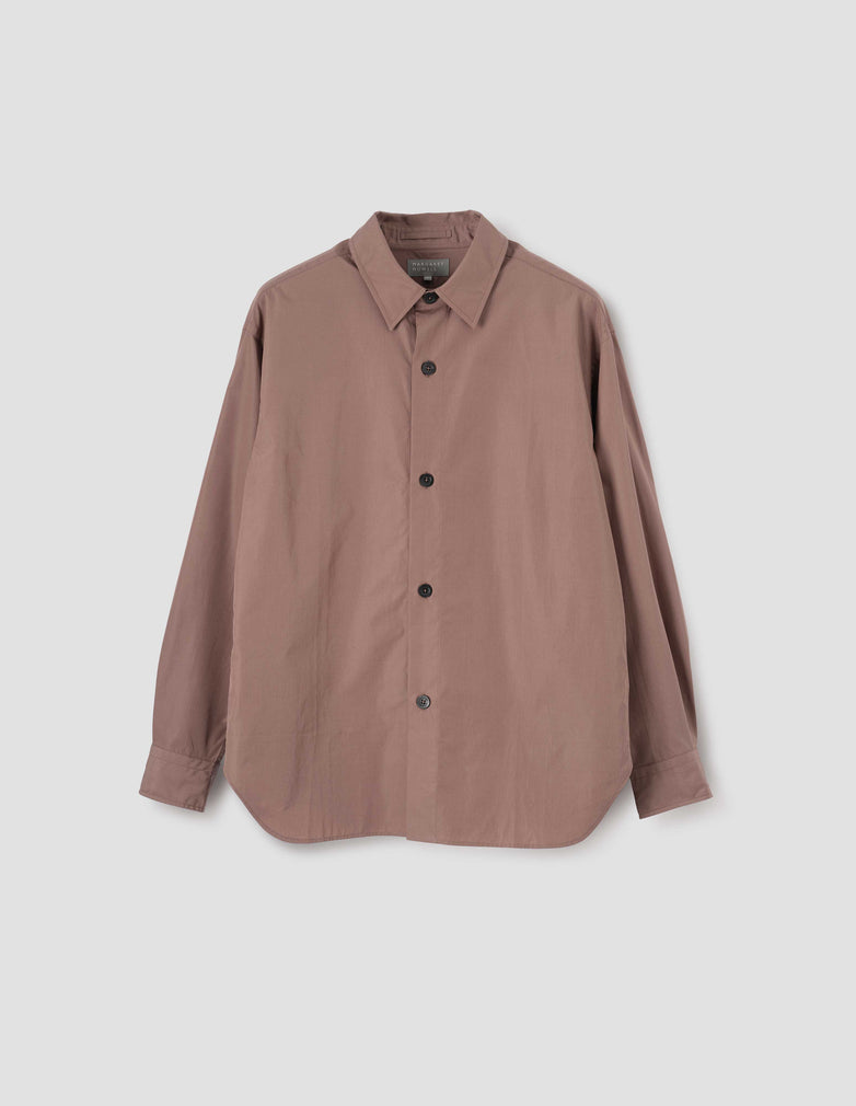 Faded russet cotton poplin Relaxed Shirt | Margaret Howell
