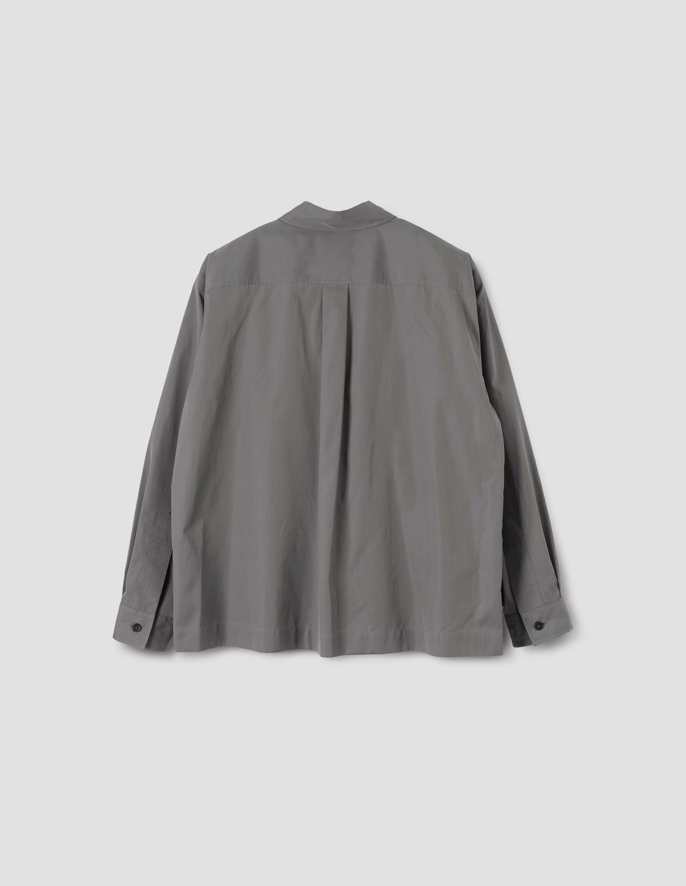 Grey cotton poplin Minimal Boxy Shirt | Margaret Howell