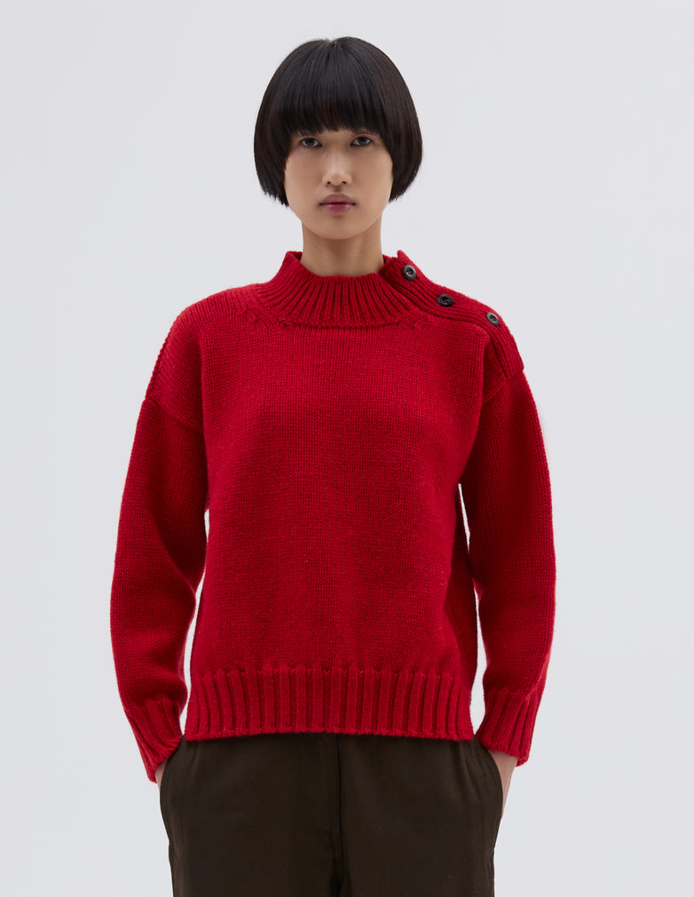 Sports red wool sweater | MHL. by Margaret Howell