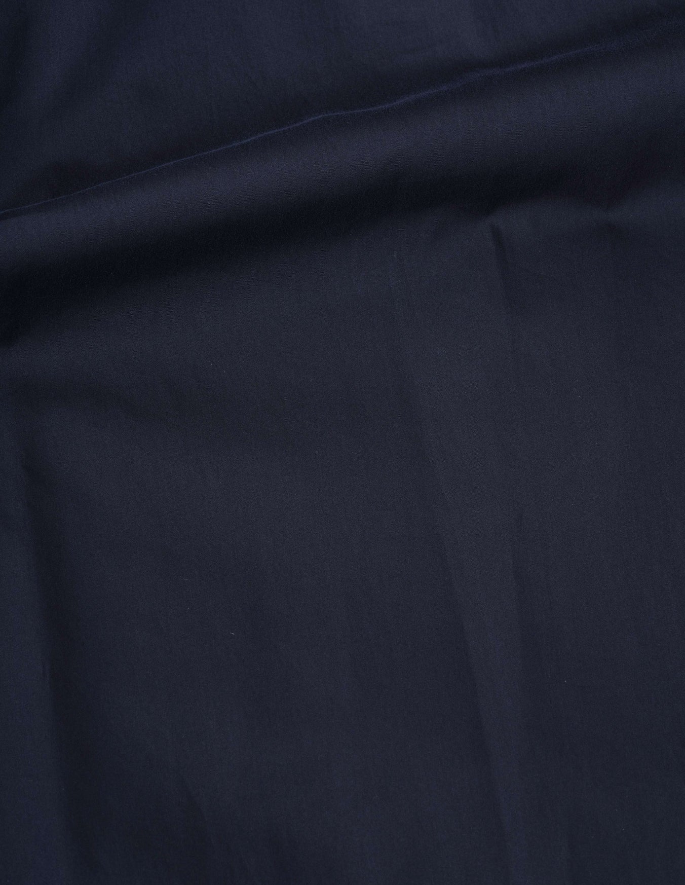 Dark navy cotton silk mini cropped shirt | Margaret Howell