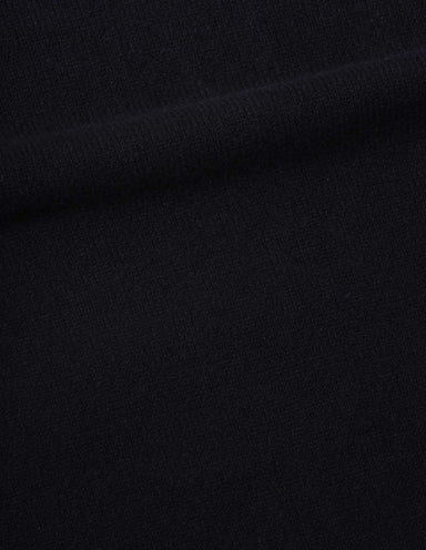Merino cashmere seamless bed jumper in black | Margaret Howell