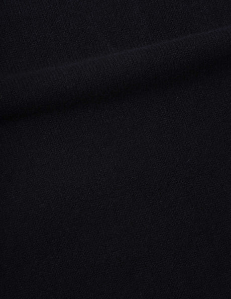 Merino cashmere seamless bed jumper in black | Margaret Howell