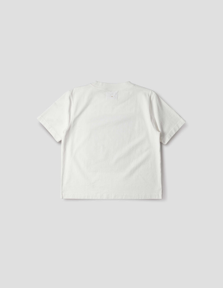 Off white matte jersey Block Print T Shirt | MHL. by Margaret Howell