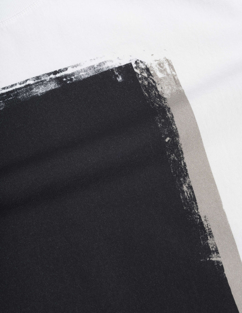 Off white matte jersey Block Print T Shirt | MHL. by Margaret Howell