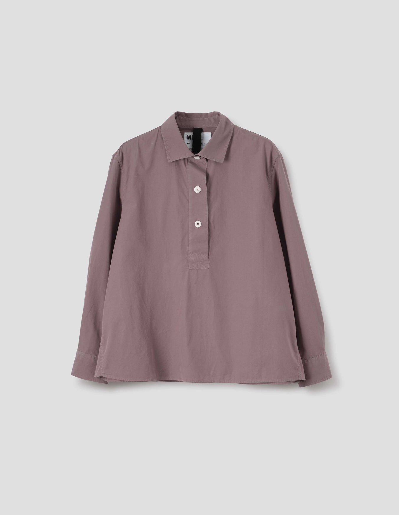 Mineral pink washed cotton poplin Swing Shirt | MHL. by Margaret Howell