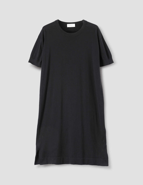Merino cashmere seamless bed jumper in black | Margaret Howell
